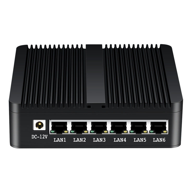 Intel Fanless Mini PC Router Pfsense พร้อมความจํา 6 LAN 8G และคอนโซล RJ45